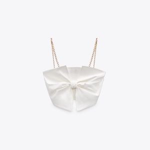 Zara | Tops | Nwt Zara White Crop Strappy Top With Chain Detail Size S ...